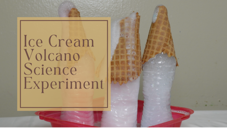 Ice Cream Volcano Science Experiment - The Adapted Classroom