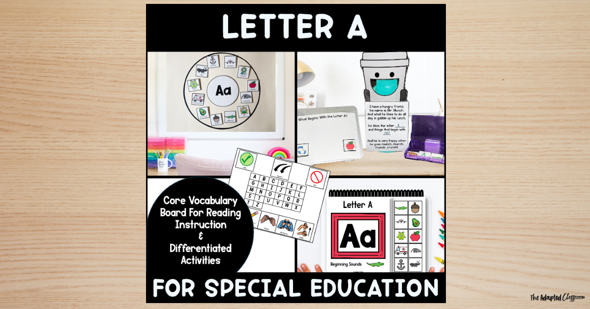 Letter of the Week Made Easy in Special Education - The Adapted Classroom